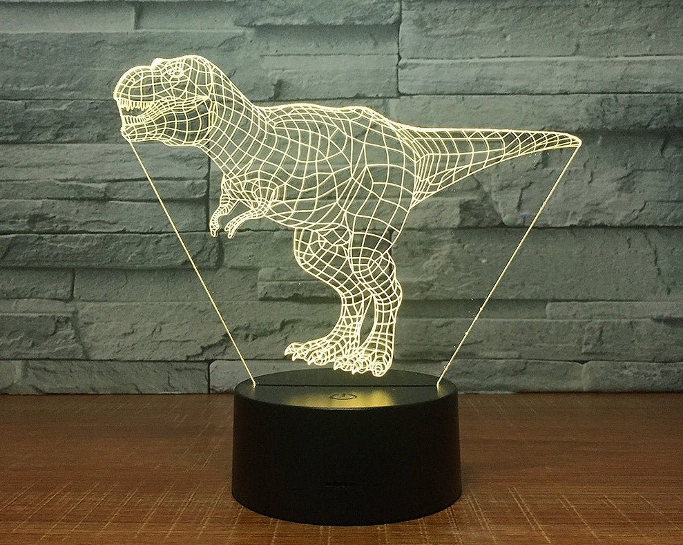 T REX Dinosaur Jurrasic Wire 3D LED Night Light Lamp — Kustombox